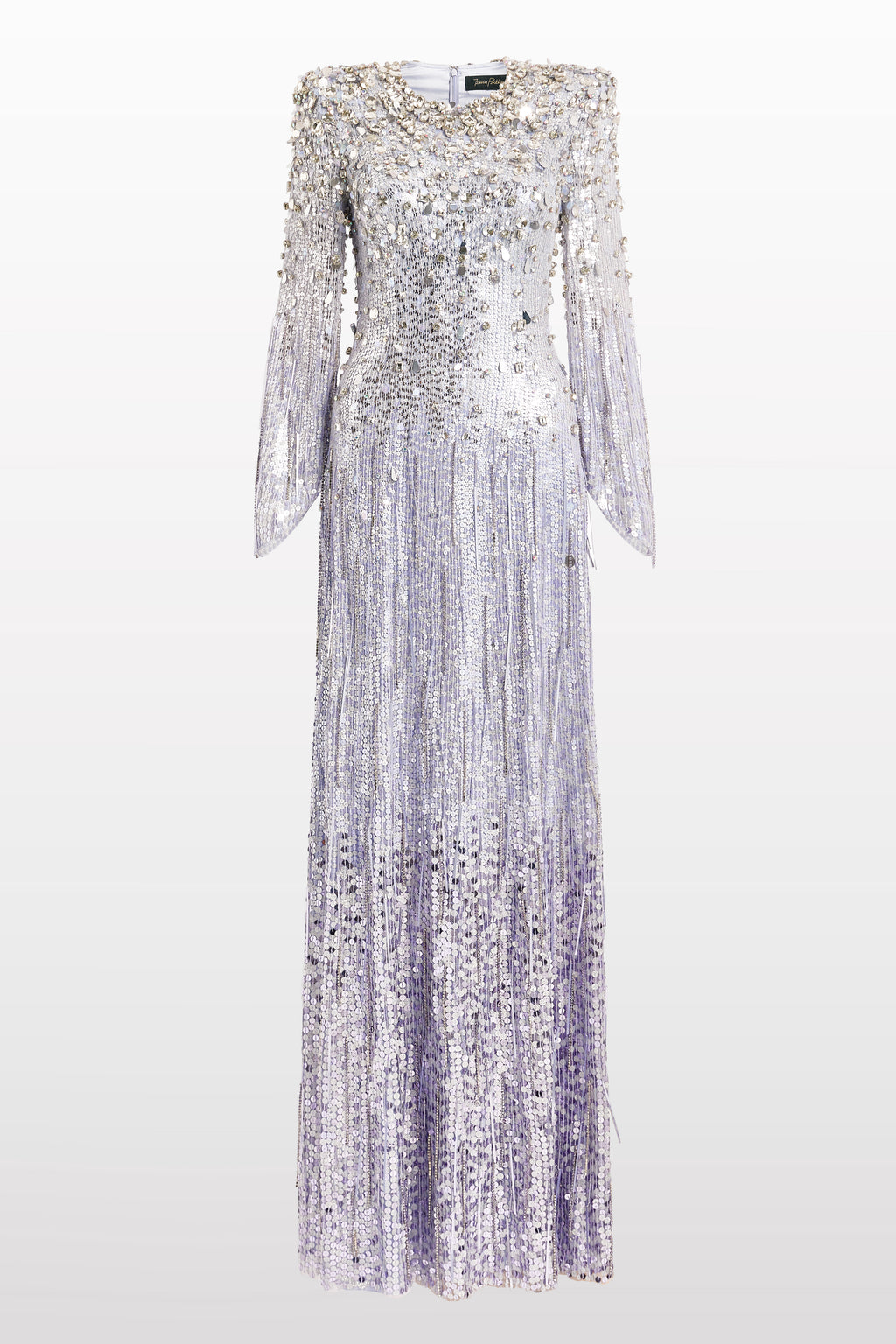 Phara Sequin Gown with Sculptural Shoulders